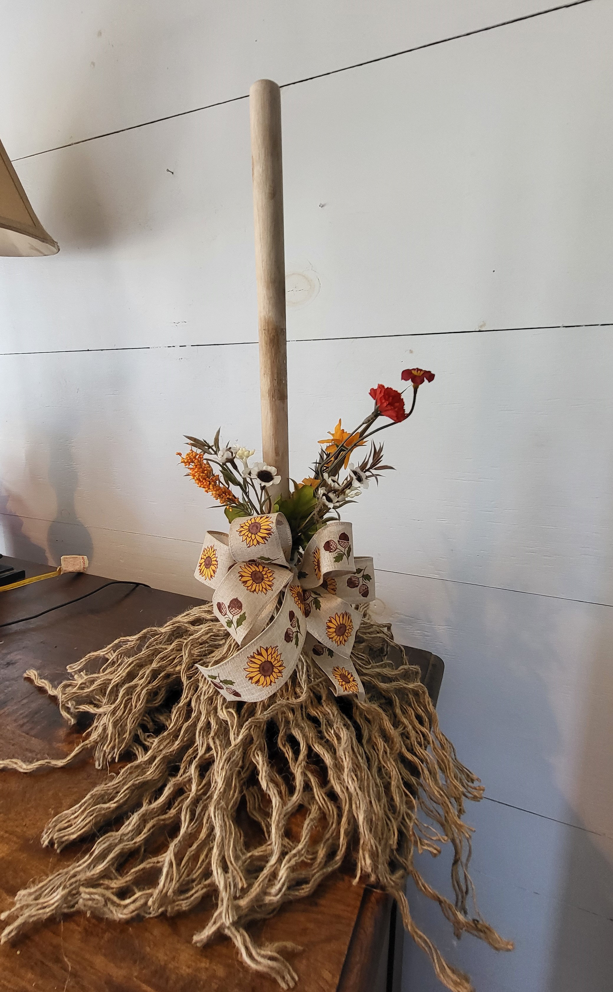 Primrue Fall Broom Centerpiece | Wayfair