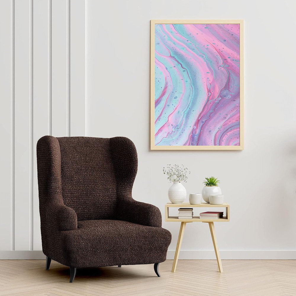 Cozy Oasis Polyester T Cushion Wingback Slipcover | Wayfair