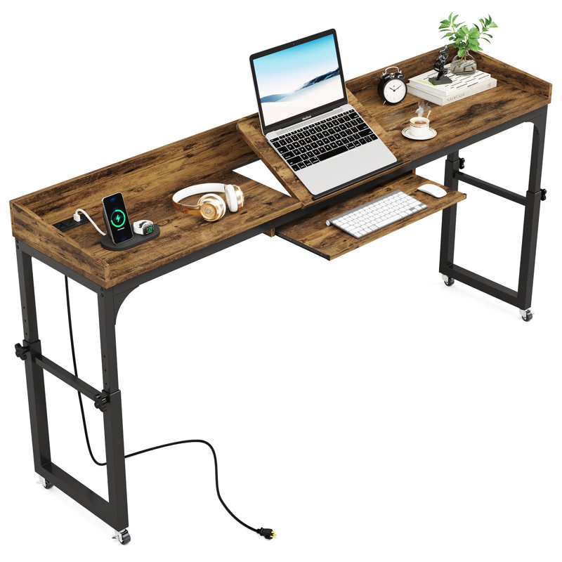 17 Stories Norocel Adjustable Writing Desk | Wayfair