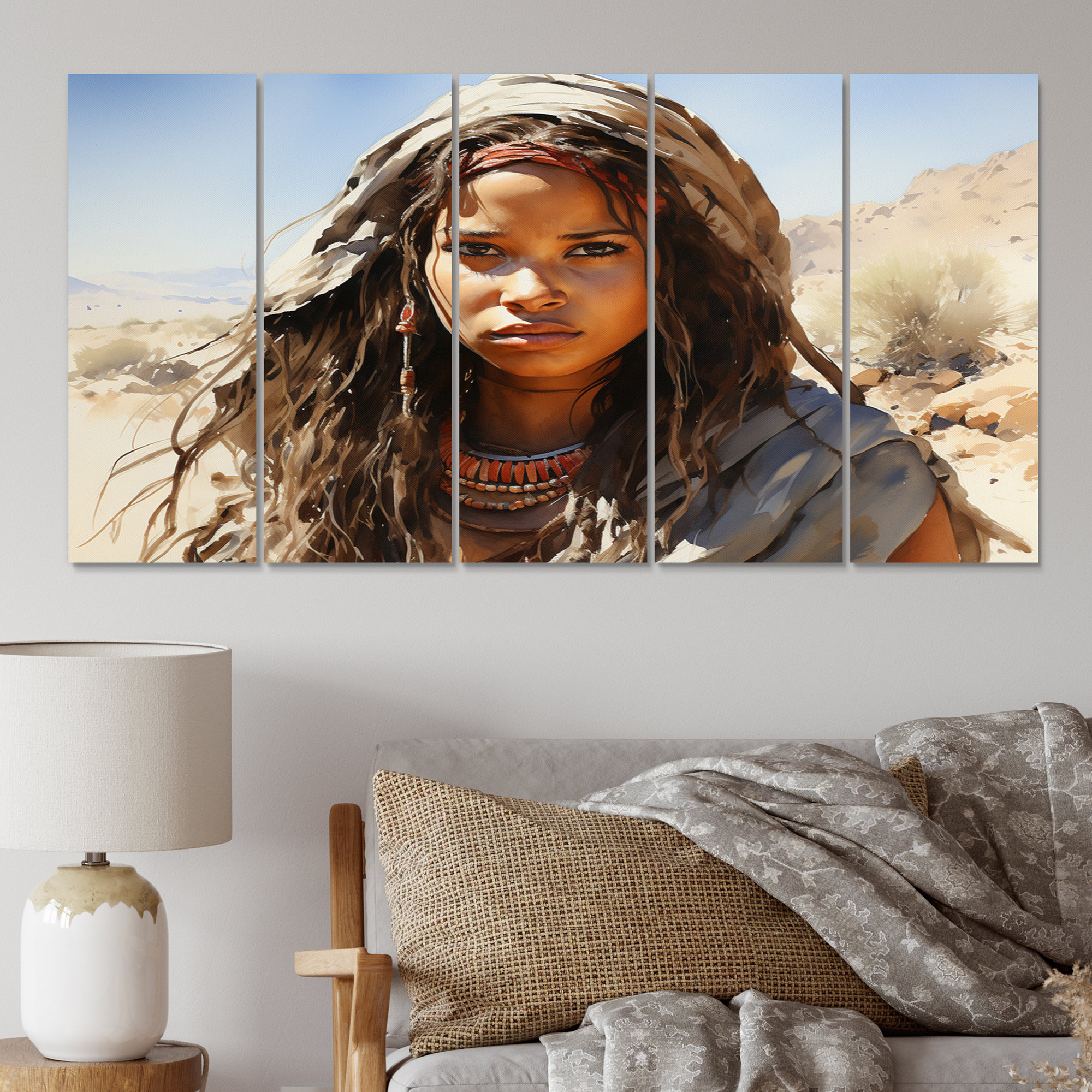Design Art African Tribes Himba Beauty On Metal 5 Pieces Print | Wayfair