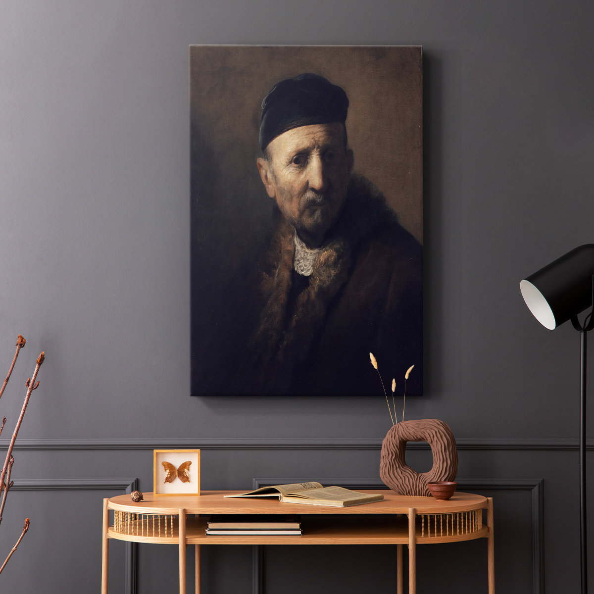 Alcott Hill® Vintage Portrait Print VIII -Gallery Wrapped Cavas | Wayfair