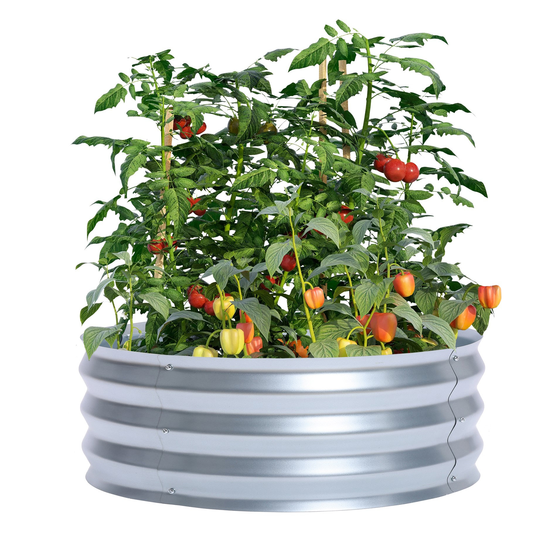 Bayou Breeze Mcshane Galvanized Steel Raised Garden Bed & Reviews | Wayfair