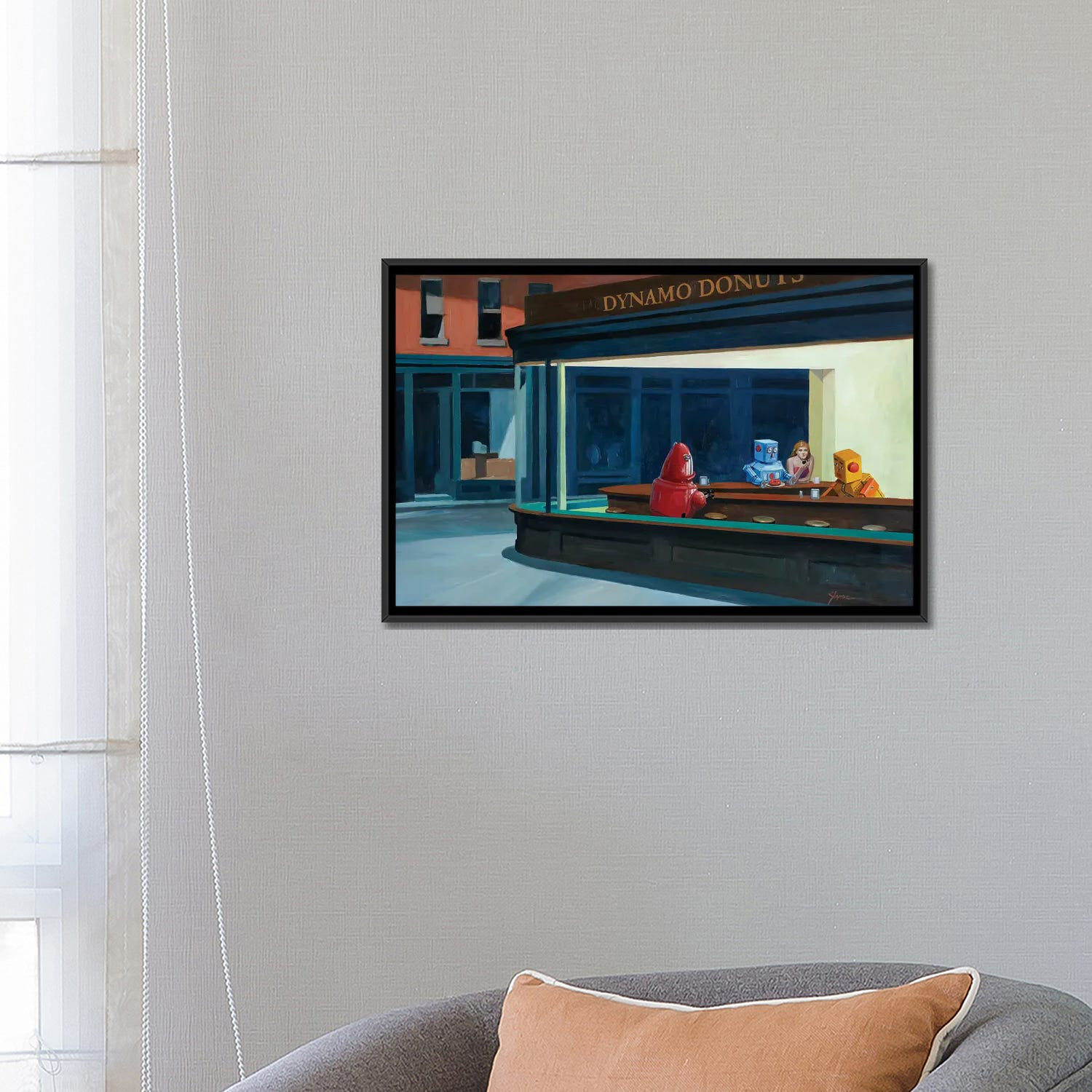 iCanvas Robo Hawks by Eric Joyner Graphic Art on Canvas | Wayfair