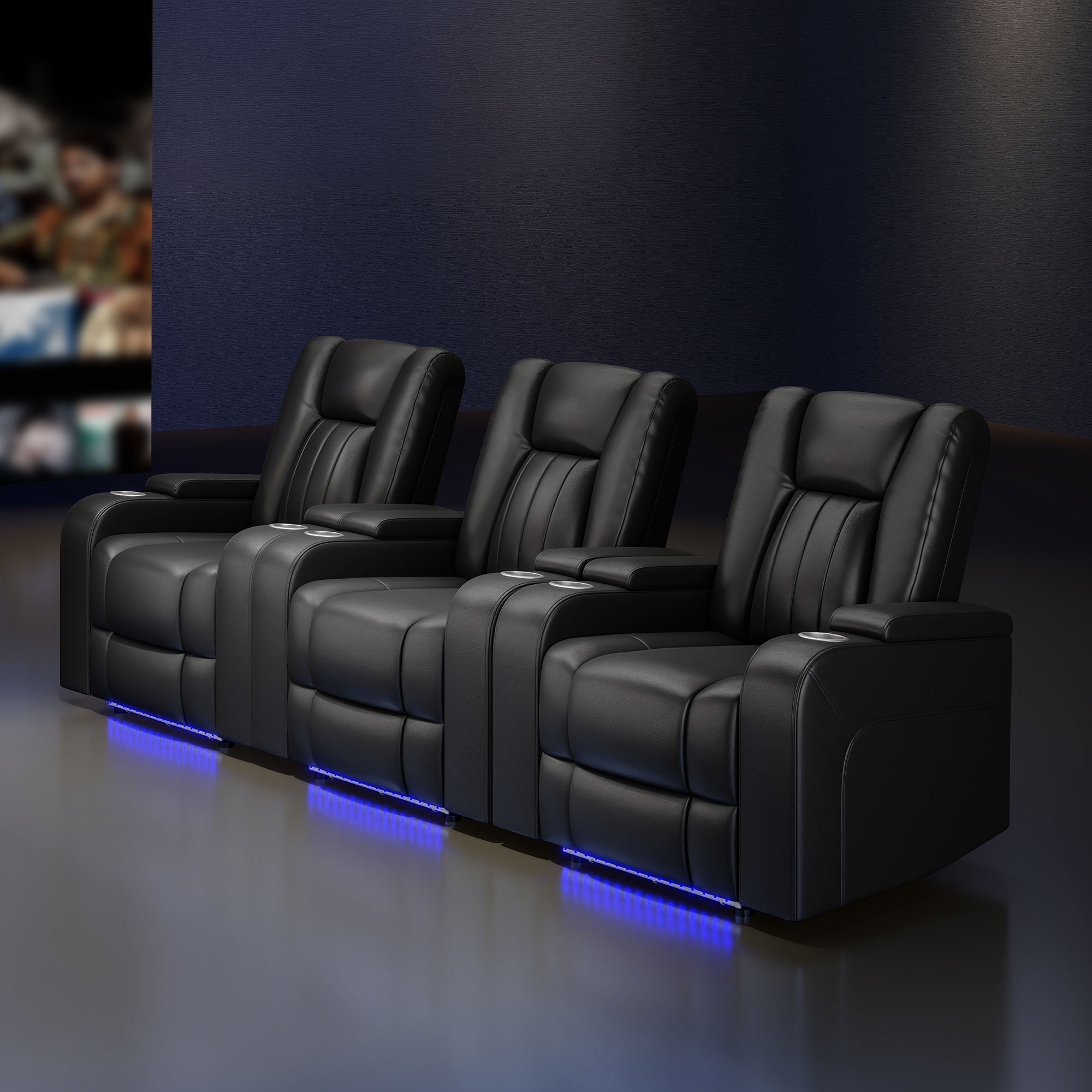 Wrought Studio™ 38'' Modern Upholstered Home Theater Power Recliner ...