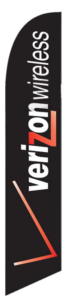 NeoPlex Verizon Deluxe Polyester 138 x 30 in. Feather Banner | Wayfair