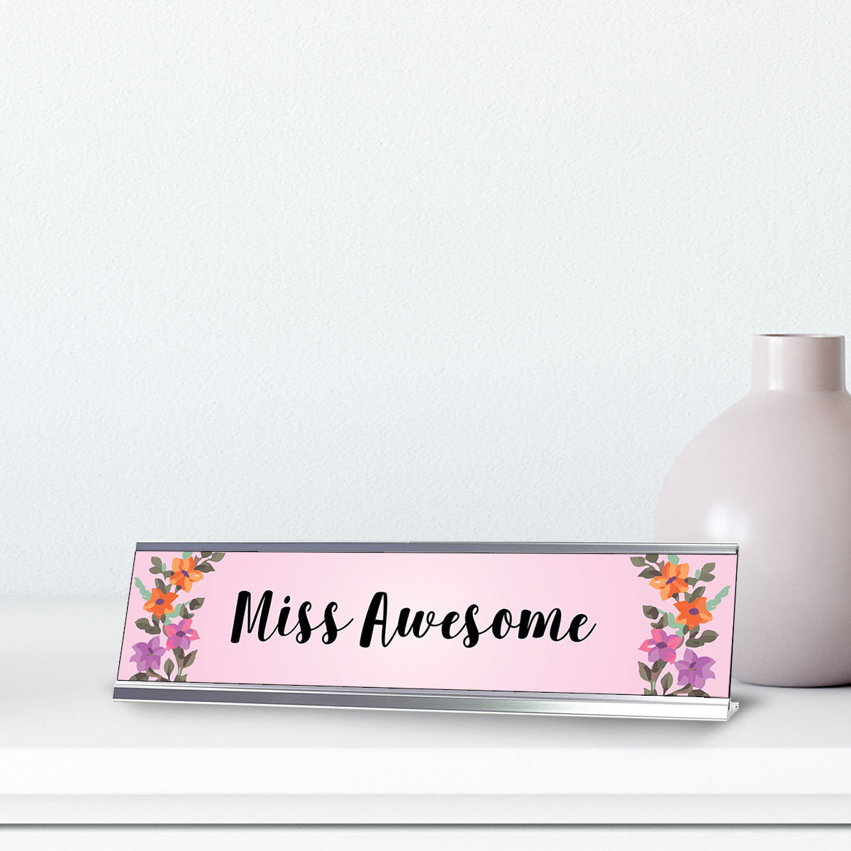 Signs ByLITA Miss Awesome Nameplate | Wayfair