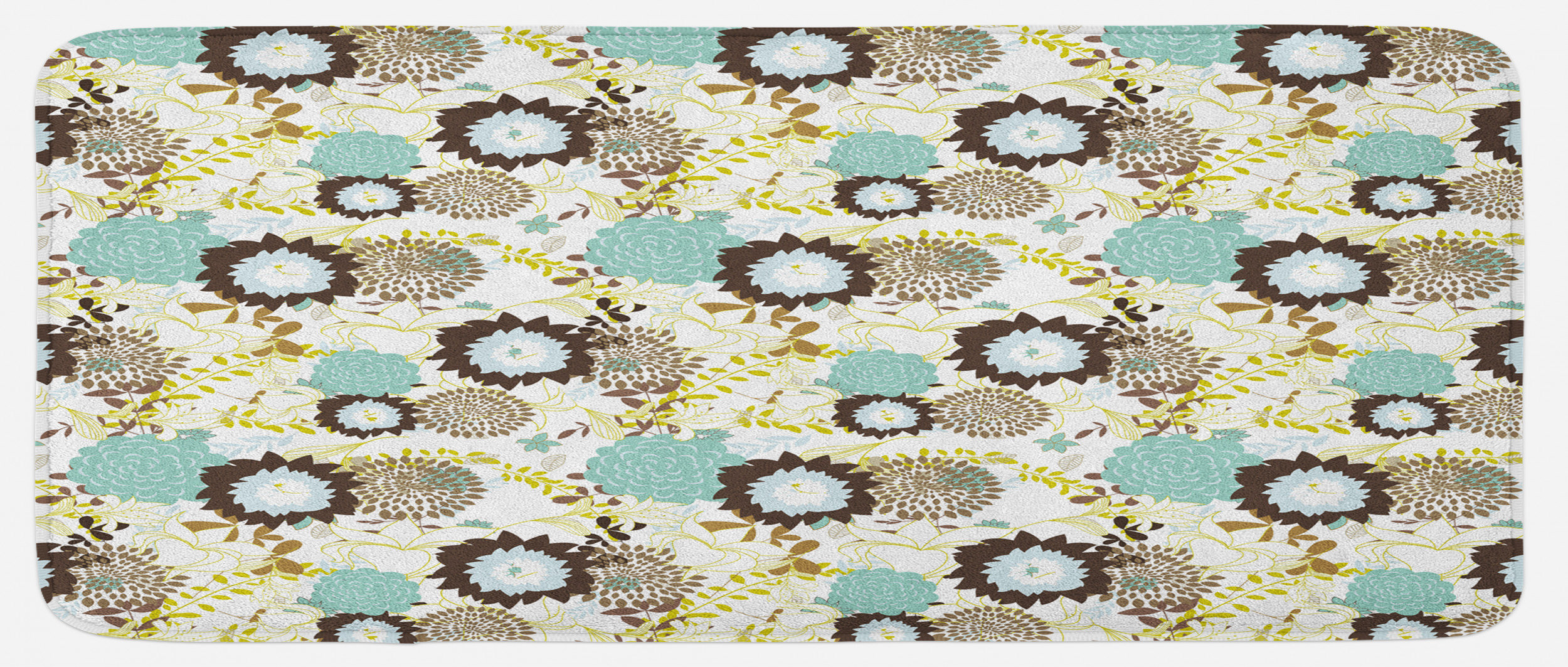 East Urban Home Abstract Pattern Of Old Fashioned Exotic Flowers Retro ...