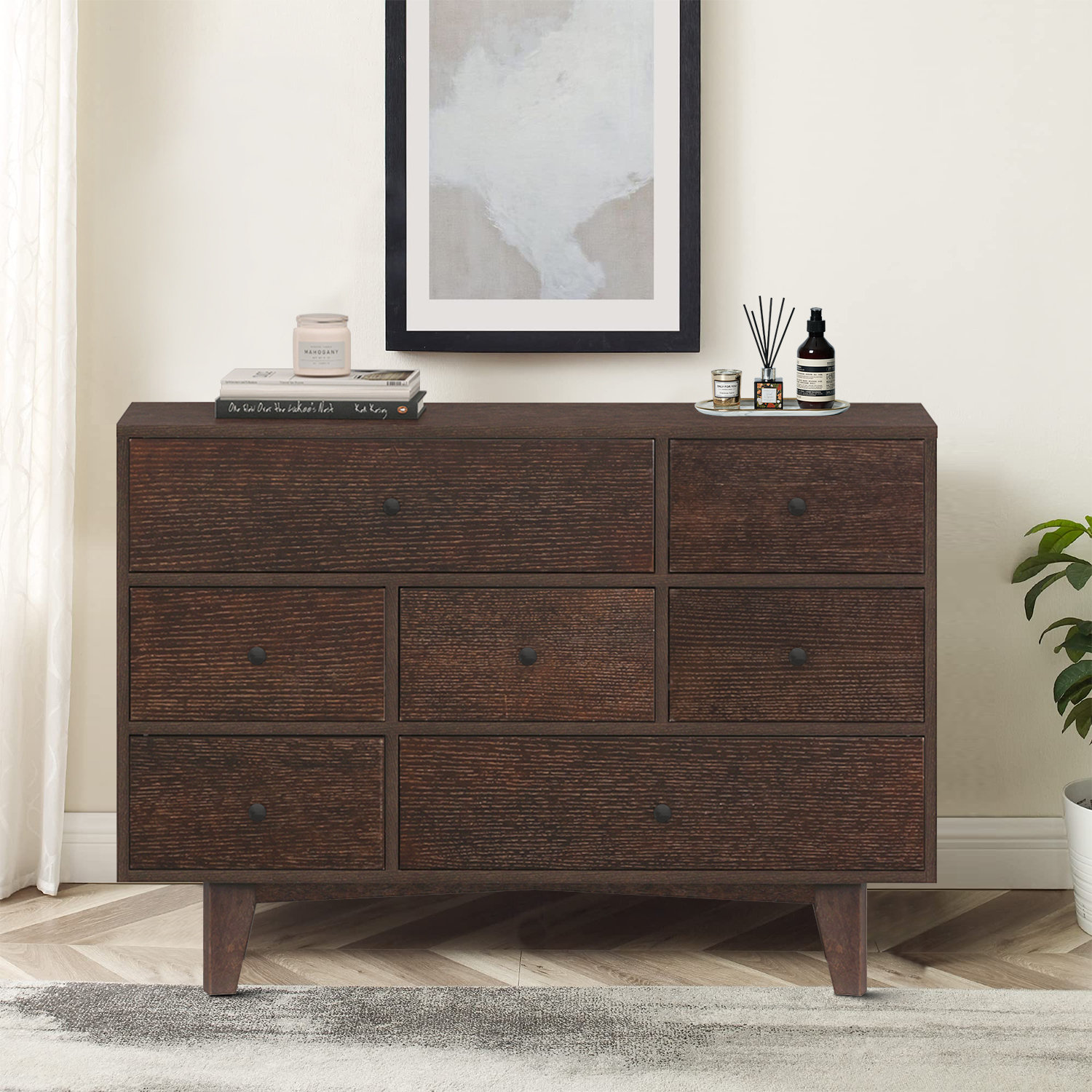 George Oliver Vintage style storage chest with solid wood and ...