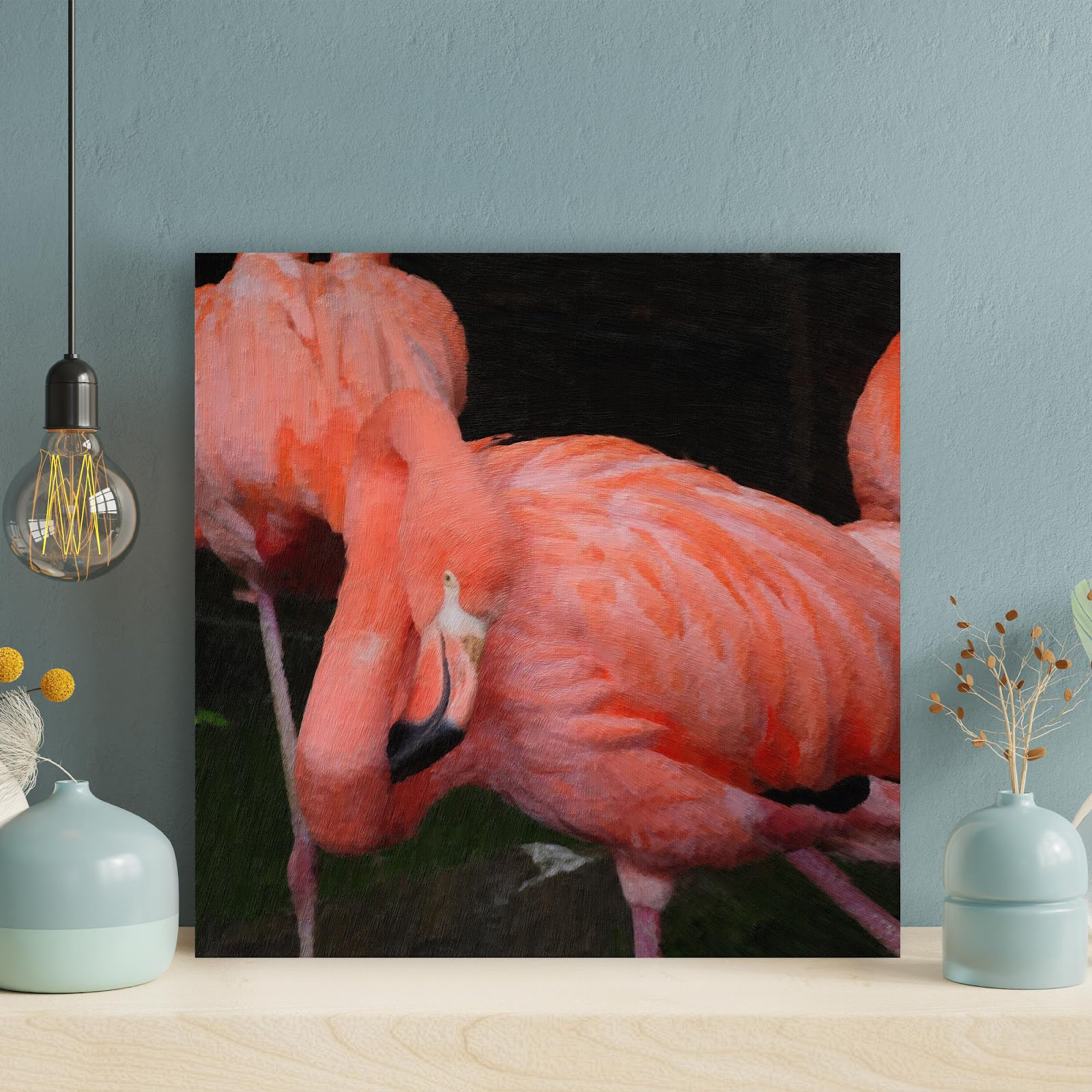 Bayou Breeze Pink Flamingos On Body Of Water During Daytime 2 - 1 Piece ...