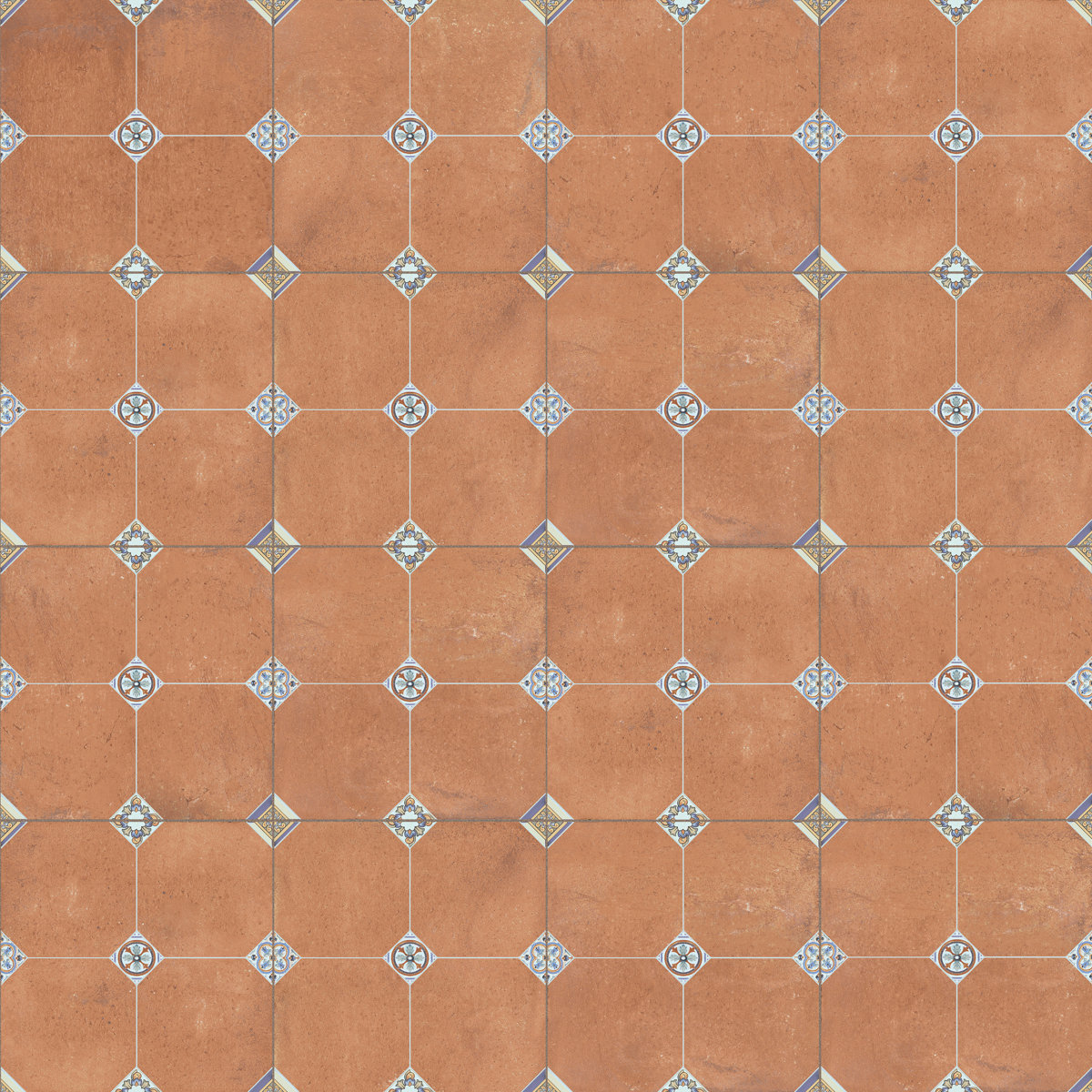 Merola Tile Manises Decor Cuero 13" x 13" Porcelain Patterned Wall ...