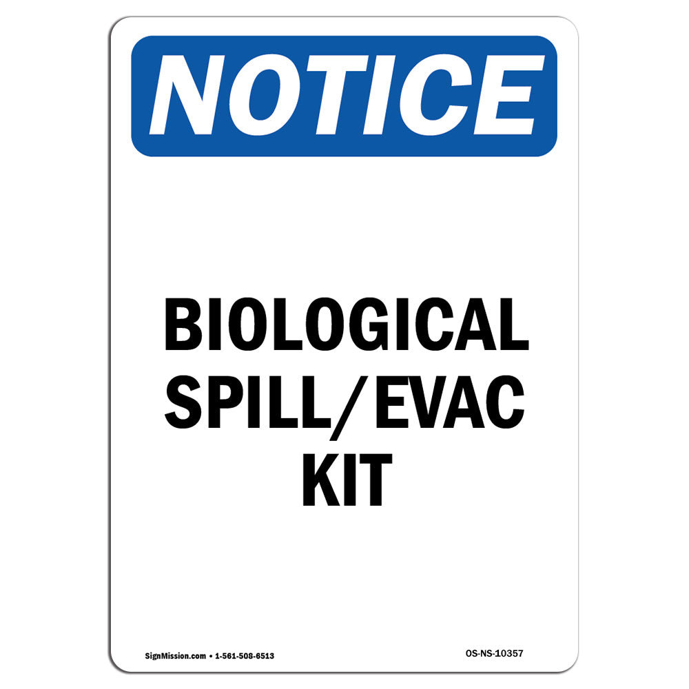 SignMission Biological Spill Evac Kit Sign - Wayfair Canada