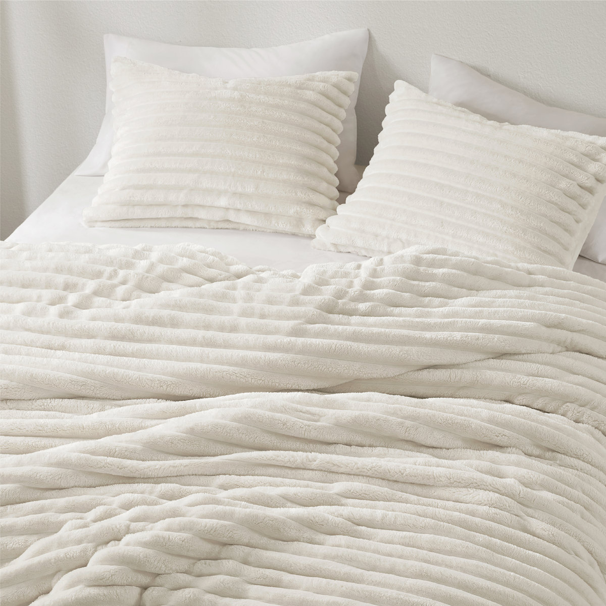 510 Design Avril Fluffy Ribbed Plush Comforter Set & Reviews | Wayfair