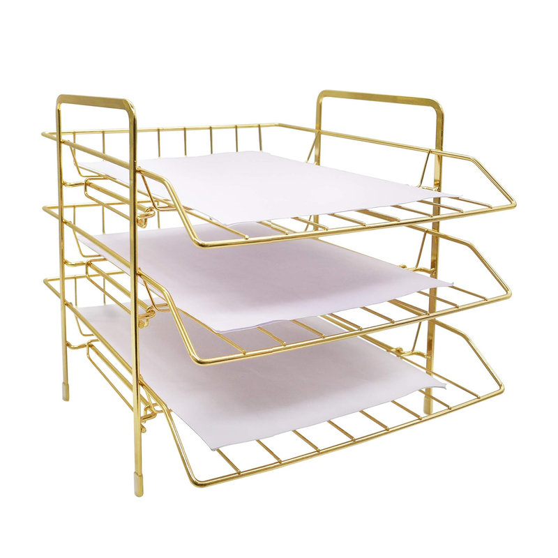 Everly Quinn Letter Tray Desk Organizers - File Organizer for Desk, 3 ...