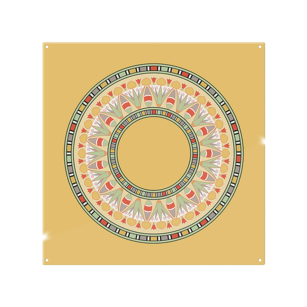 Ebern Designs Circle Ornament Round Frame Splash Back | Wayfair.co.uk