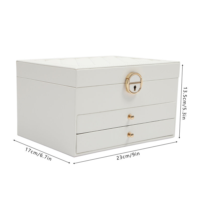 Mercer41 3-layer Jewelry Watch Organizer Box & Reviews | Wayfair