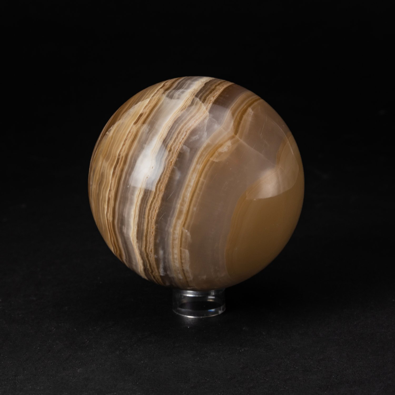 Astro Gallery of Gems Polished Natural Banded Onyx Sphere From Mexico ...