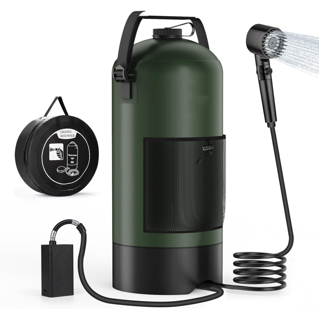 DESIGN SHOP BY SHELL Portable Shower For Camping, 5 Gal/20 L Solar ...