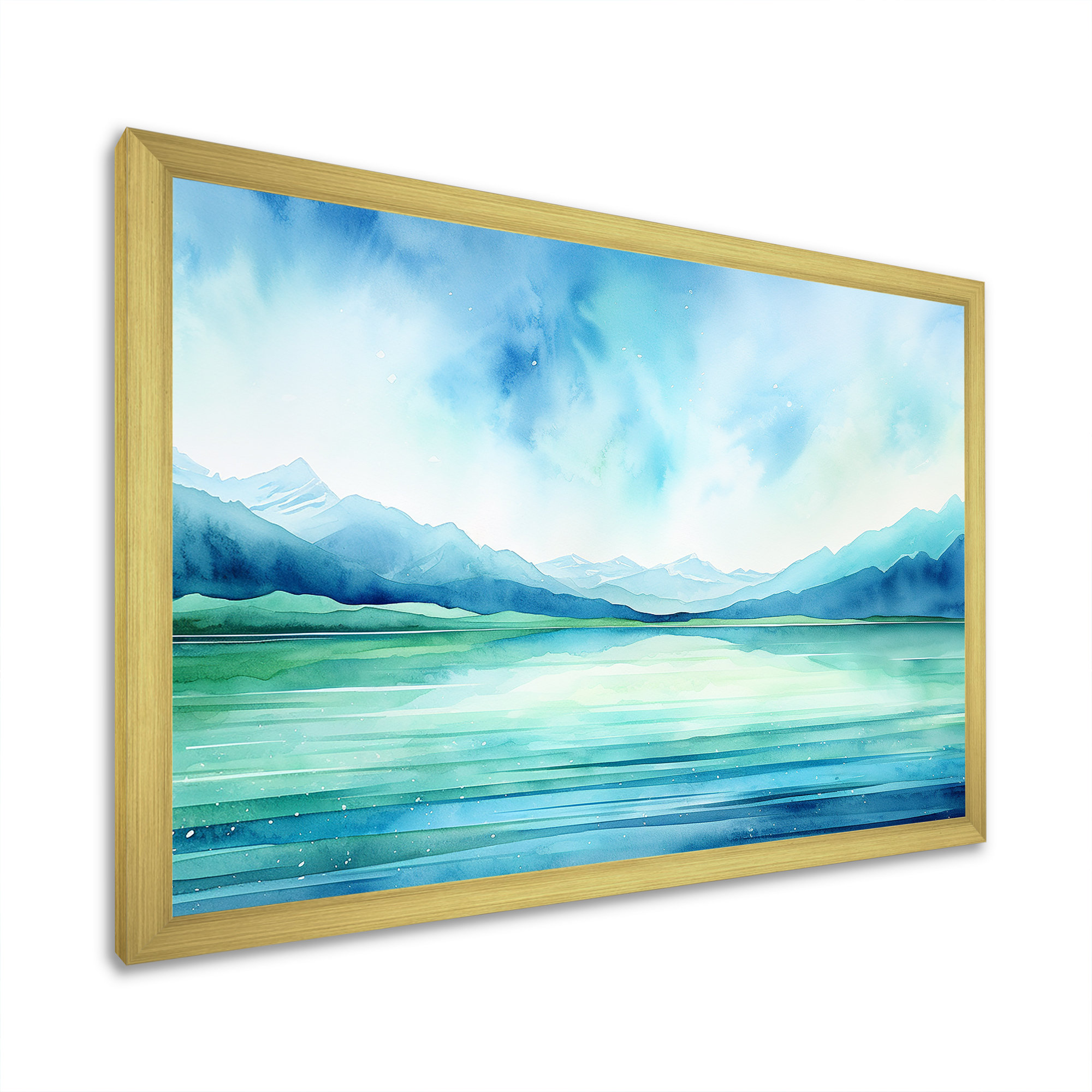 Design Art Pastel Aurora Borealis Scenery I - Aurora Borealis Canvas ...