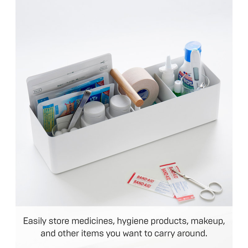 Yamazaki Home Slim Storage Box, Steel And Wood | Wayfair