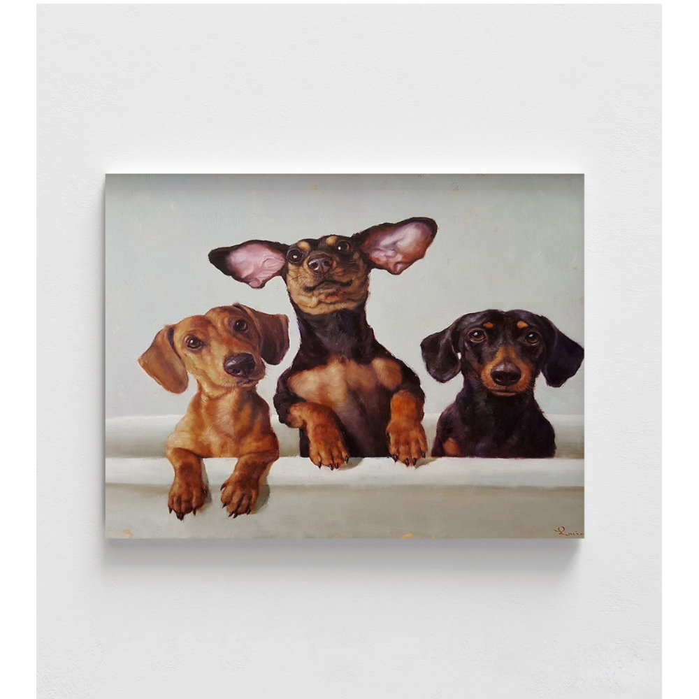 WeFrameArt 3 Amigos By Lucia Heffernan, Small Dogs Decor, Best Friend ...