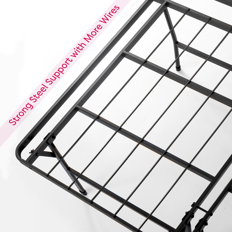Alwyn Home Zoe 18” Folding Wire-Grid Bed Frame & Reviews | Wayfair