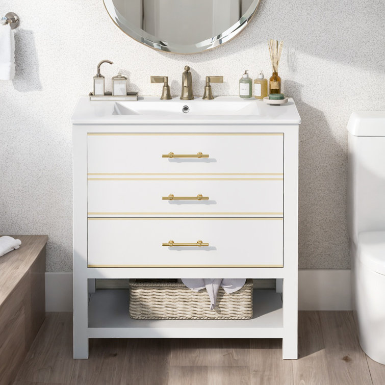 ArualosBona 18'' Single Bathroom Vanity Base Only | Wayfair