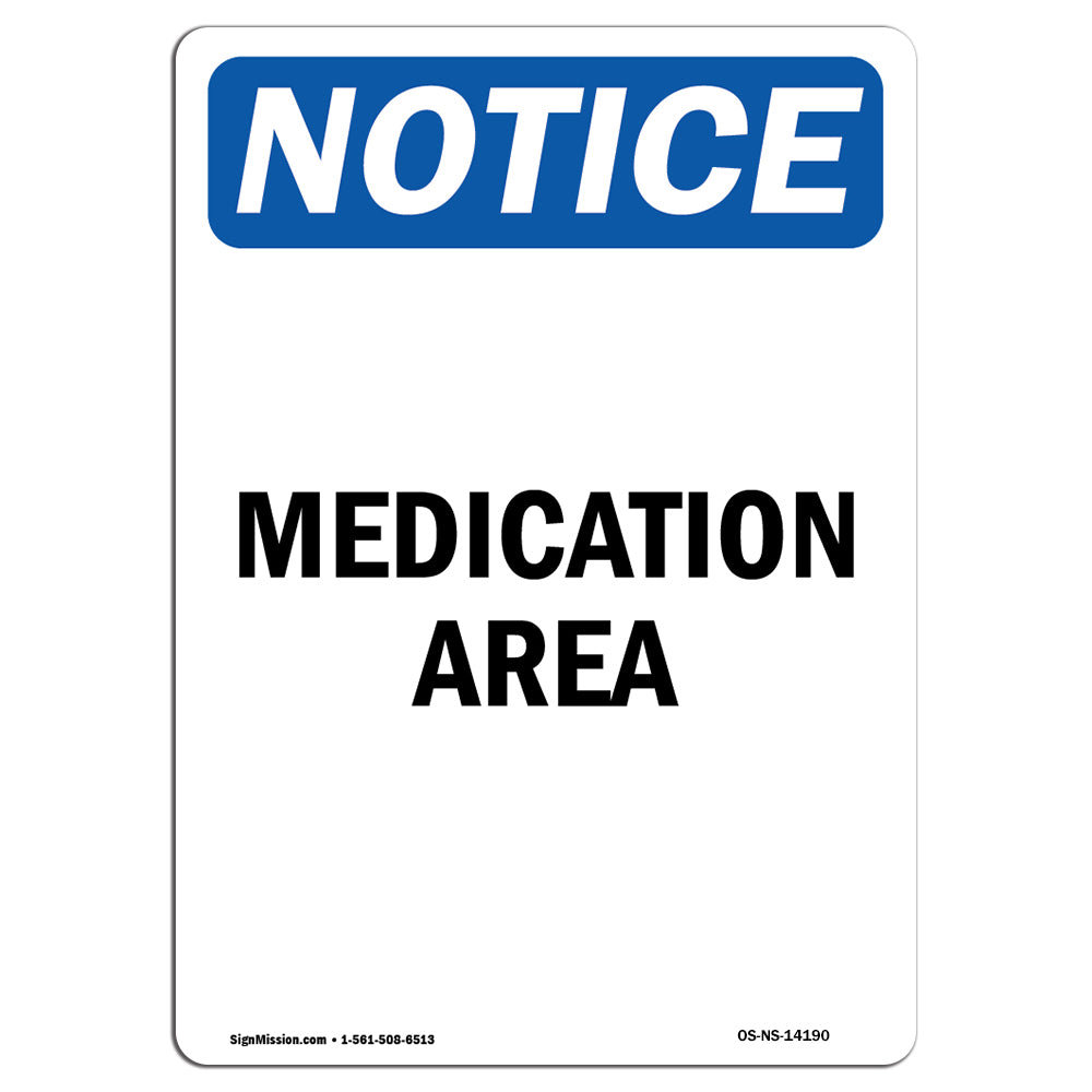 SignMission Medication Area Sign | Wayfair