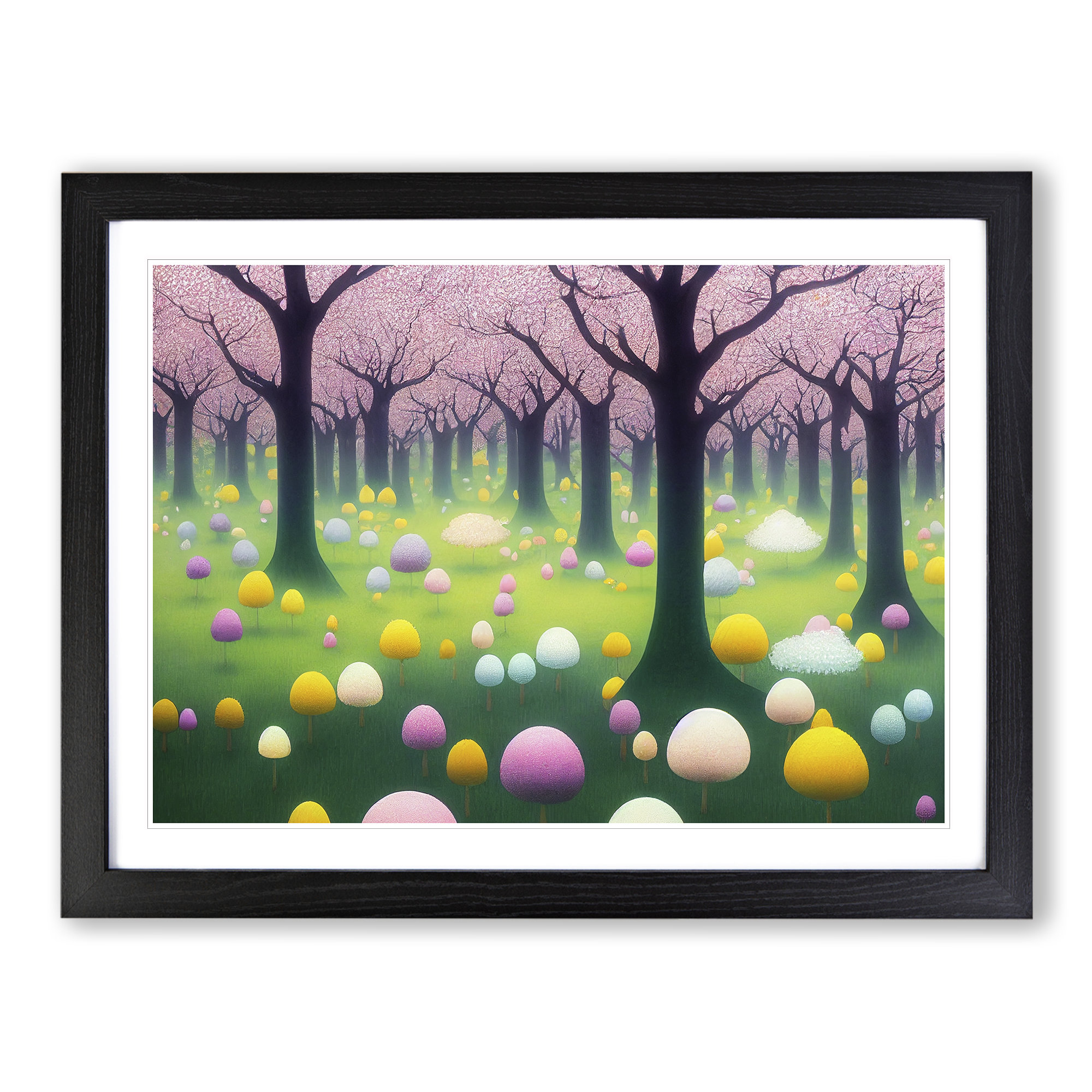 17 Stories Astonishing Spring Forest - Picture Frame Graphic Art ...