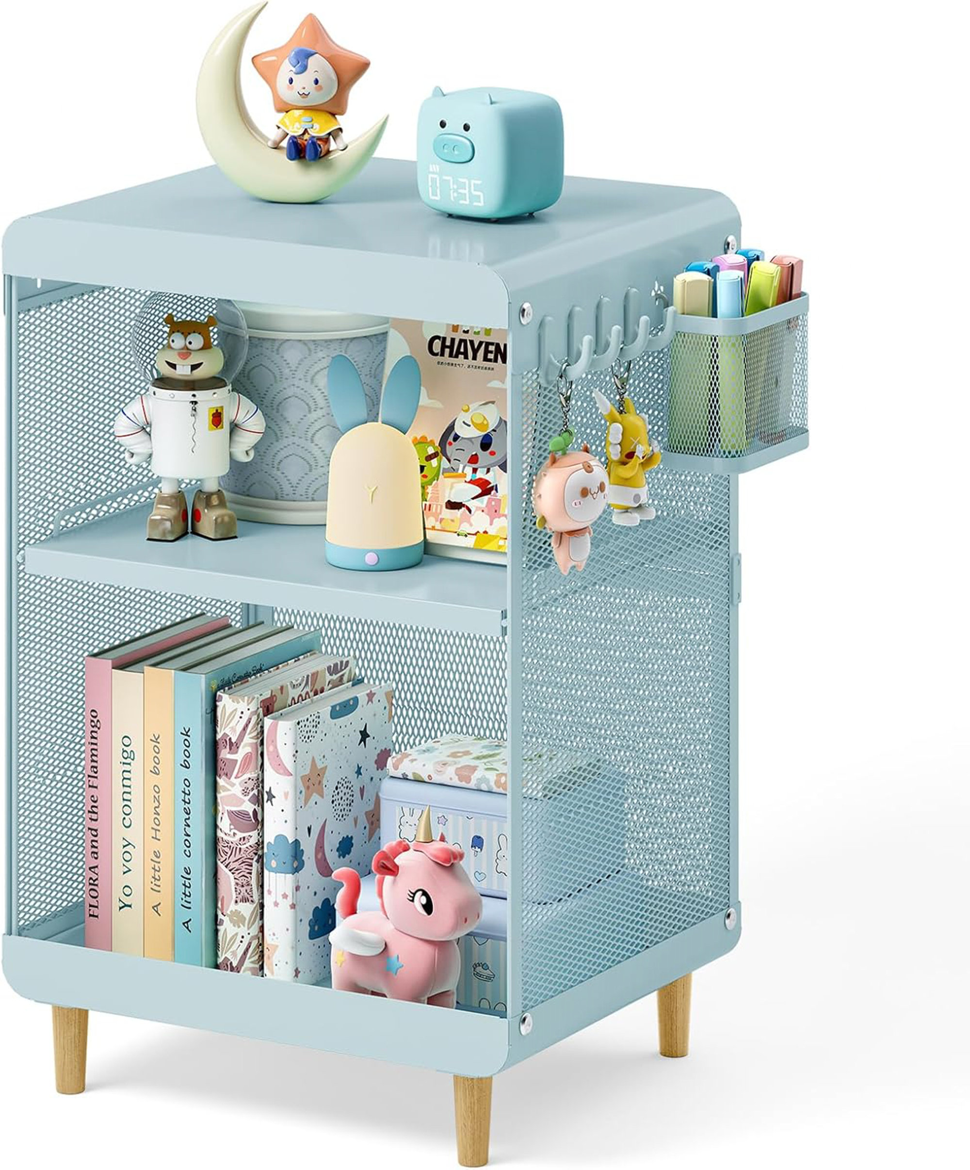 Ebern Designs Kids Nightstand Mint Green - Toddler/Teen Girls Bedside ...