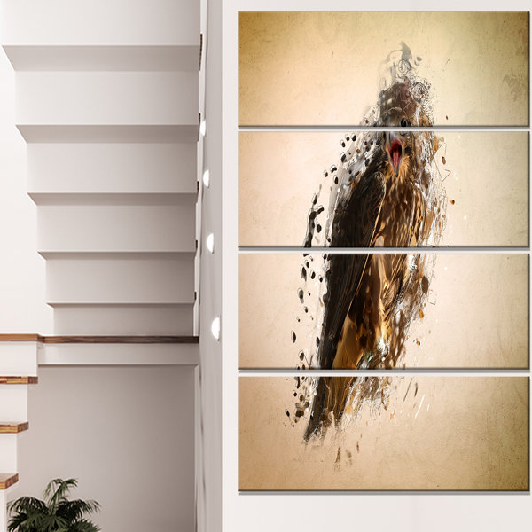 DesignArt Abstract Falcon In Flight On Canvas Print - Wayfair Canada
