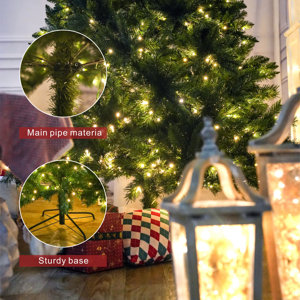 The Holiday Aisle® Candice 5'/6'/7' Pre-lit Lighted Artificial ...