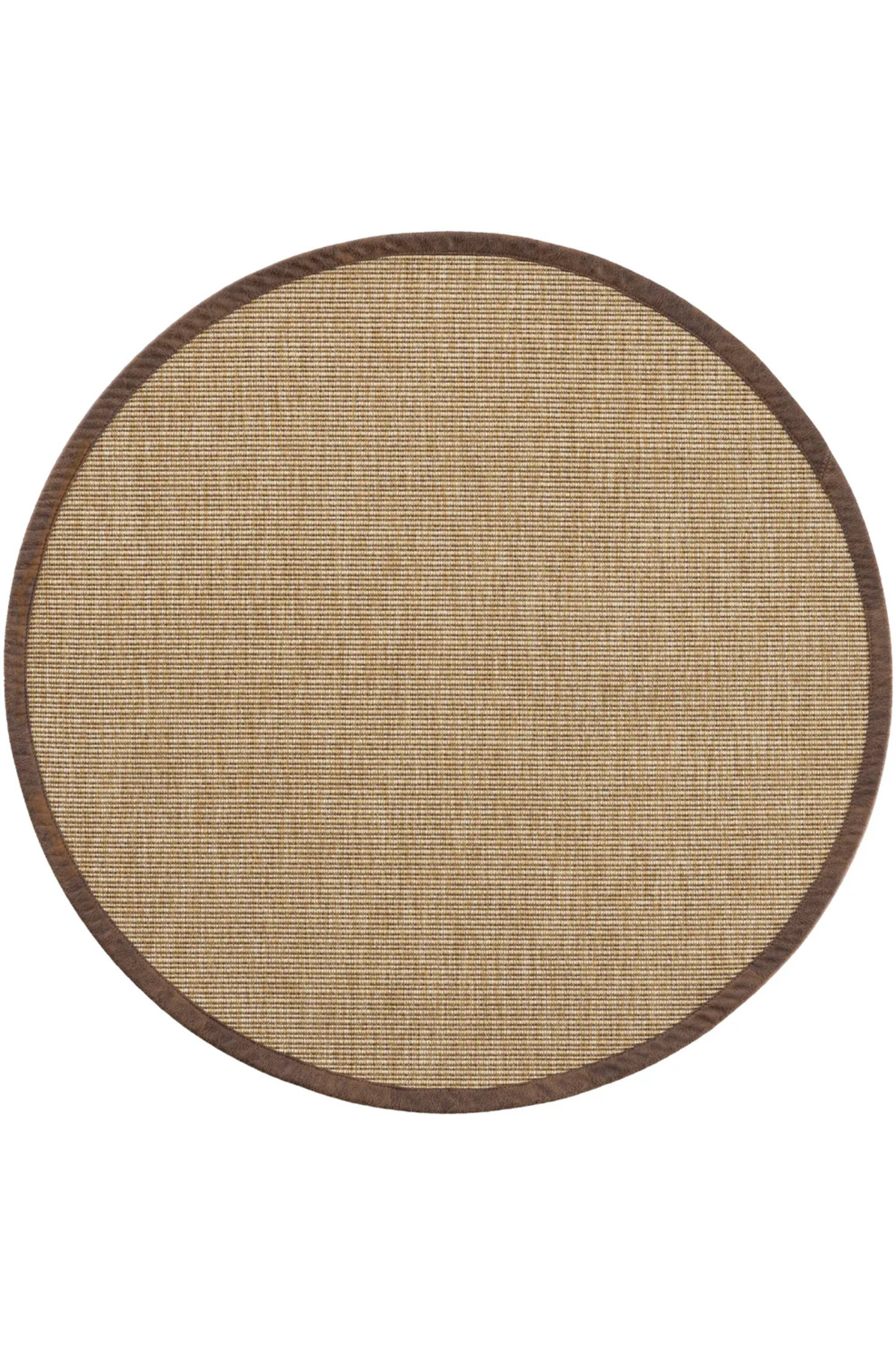 Rugpera Tapara Leather Medusa Border Round Sisal Carpet | Wayfair