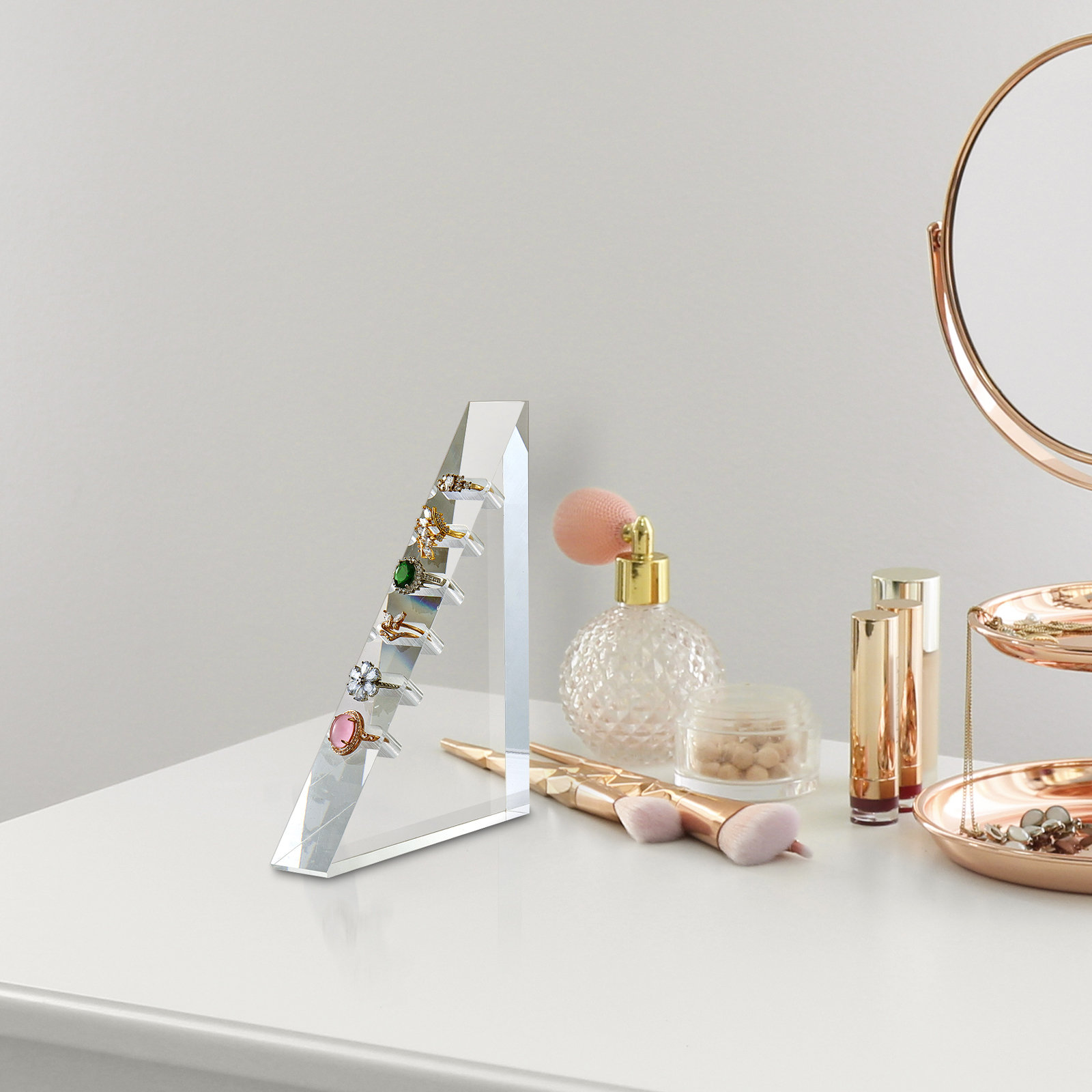 Wrought Studio™ 6-Slot Ring Holder Jewelry Display Stand | Wayfair