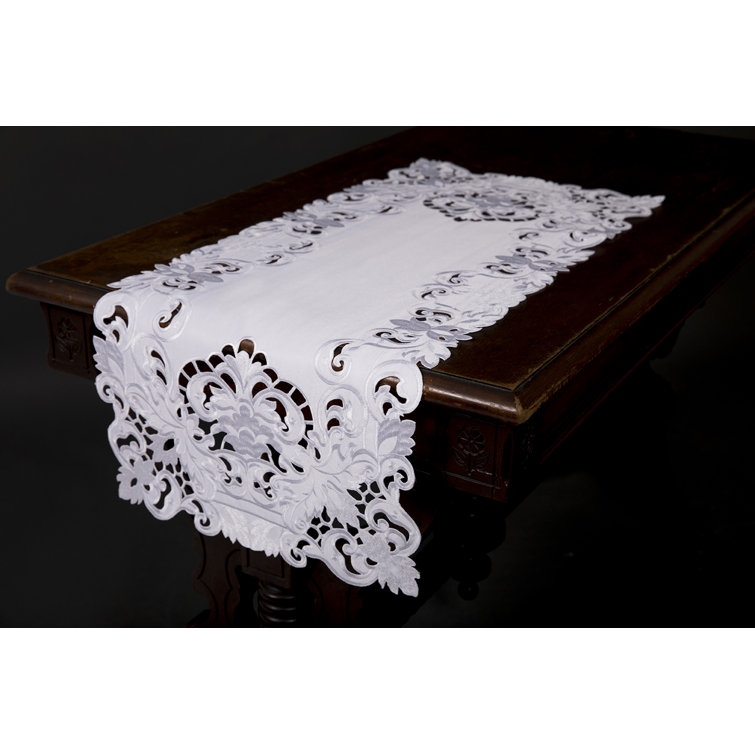 Ophelia & Co. Jamin Embroidered Cutwork Table Runner & Reviews | Wayfair