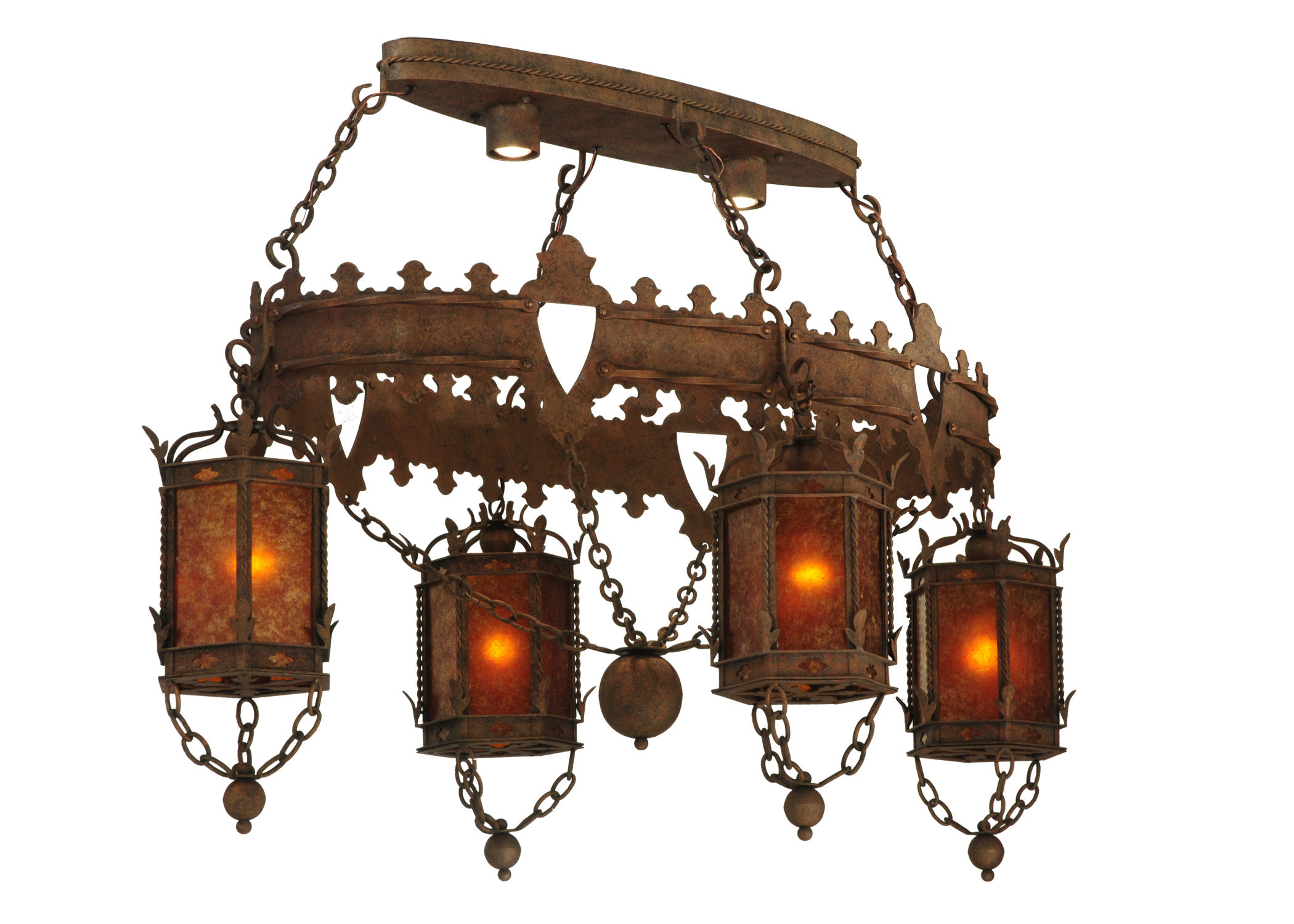 Meyda Lighting Valhalla 58"l Valhalla 4 Lt Oblong Chandelier | Wayfair