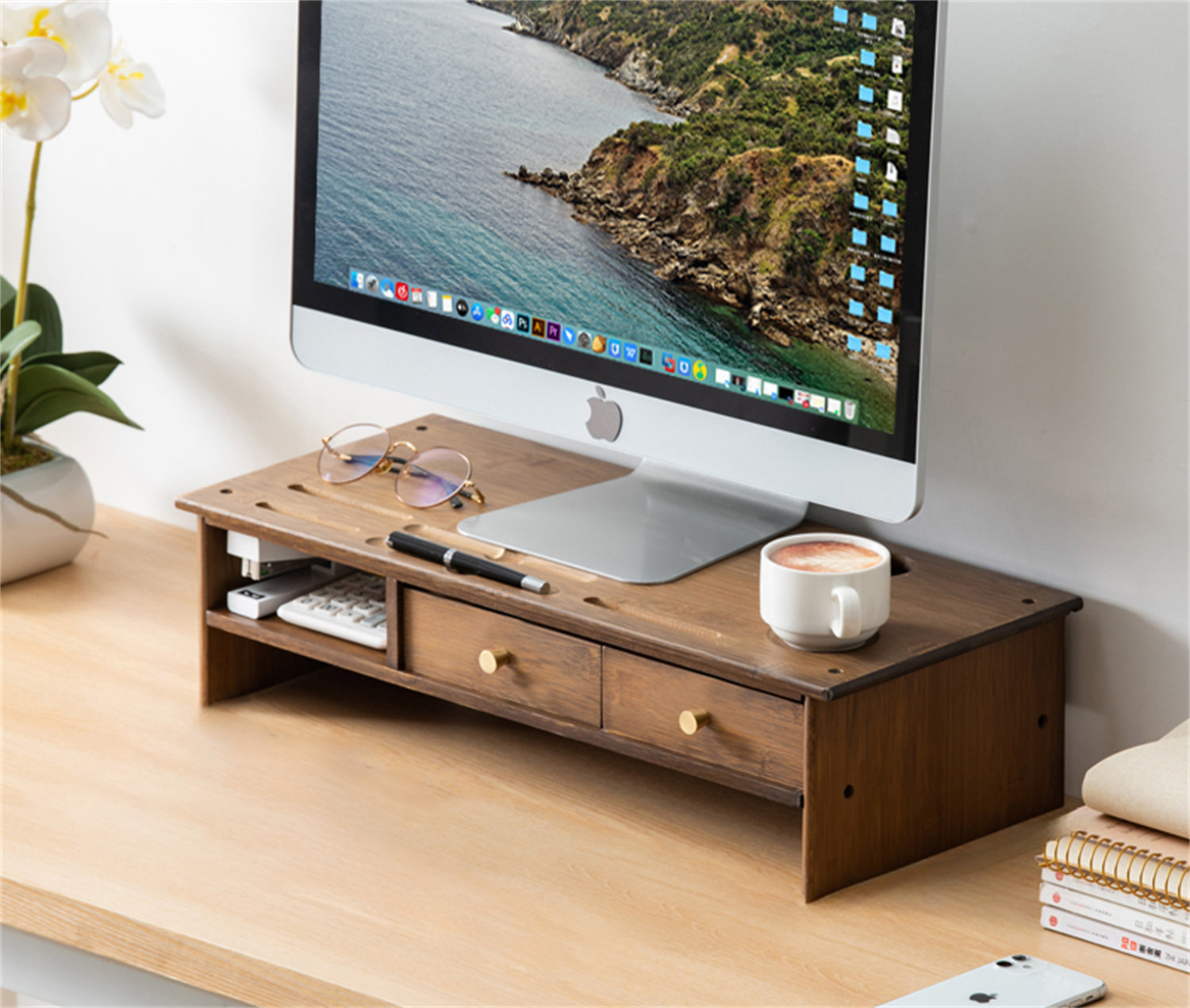 Wildon Home® Desktop Computer Monitor Riser Stand - Wayfair Canada