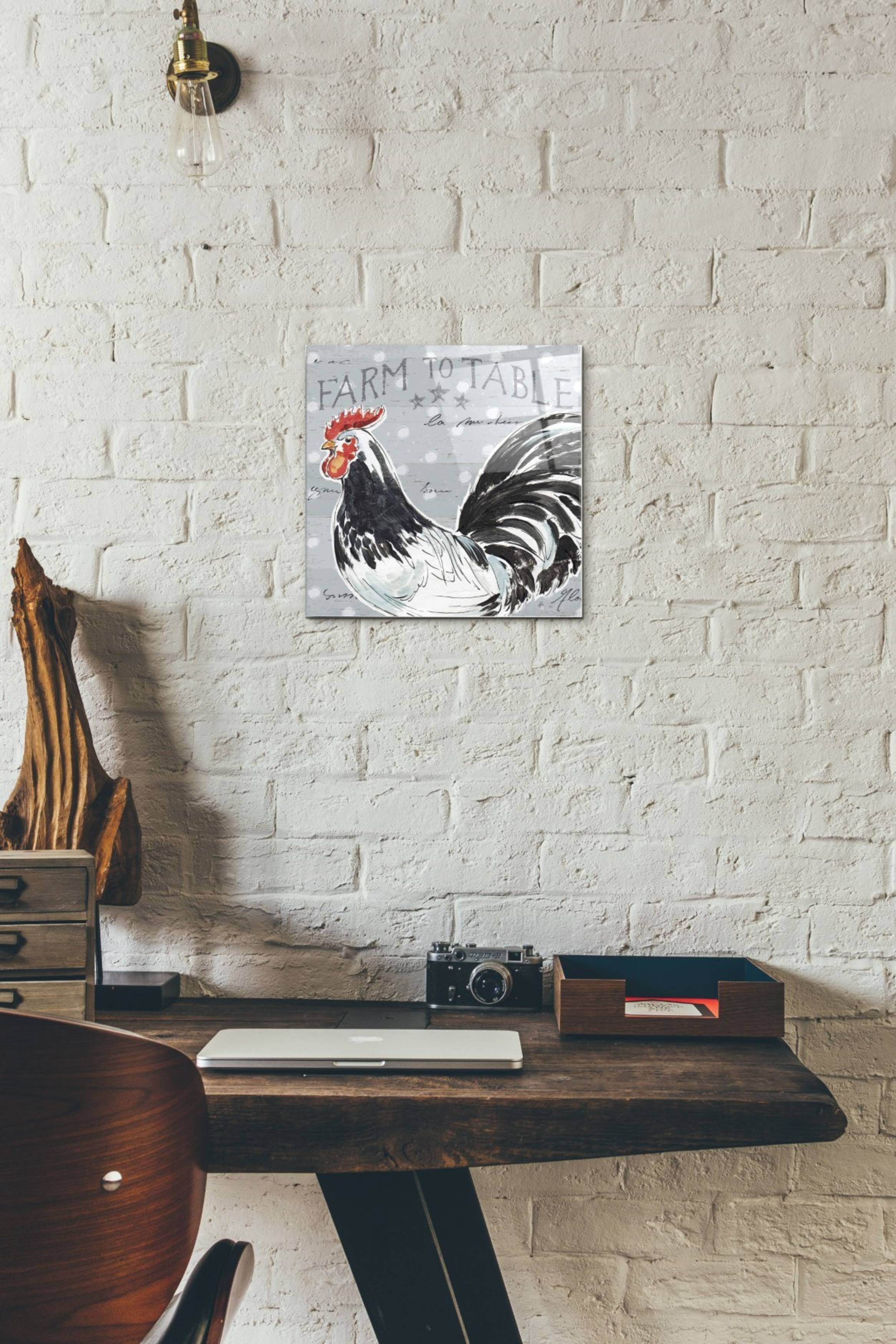 August Grove® Roosters Call III - Unframed Textual Art | Wayfair