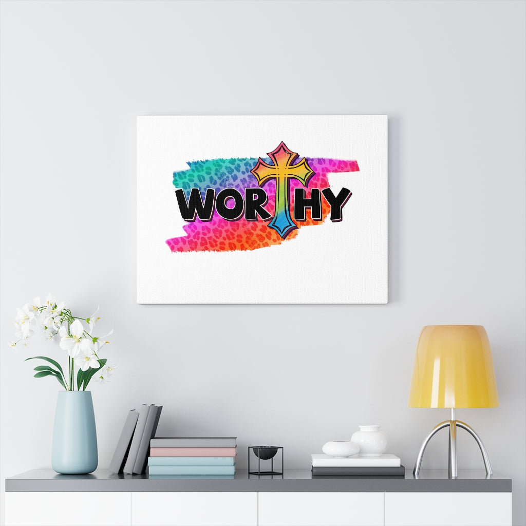 Express Your Love Gifts Worthy Rainbow Cross Christian Wall Art Bible ...