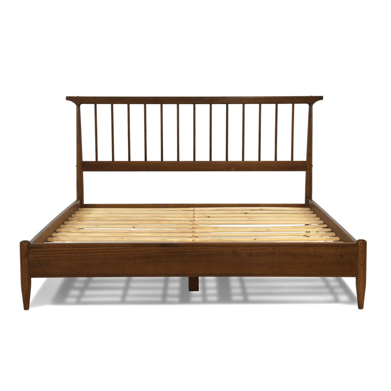 Grain Wood Furniture Mid Century Solid Wood Spindle Bed & Reviews | Wayfair