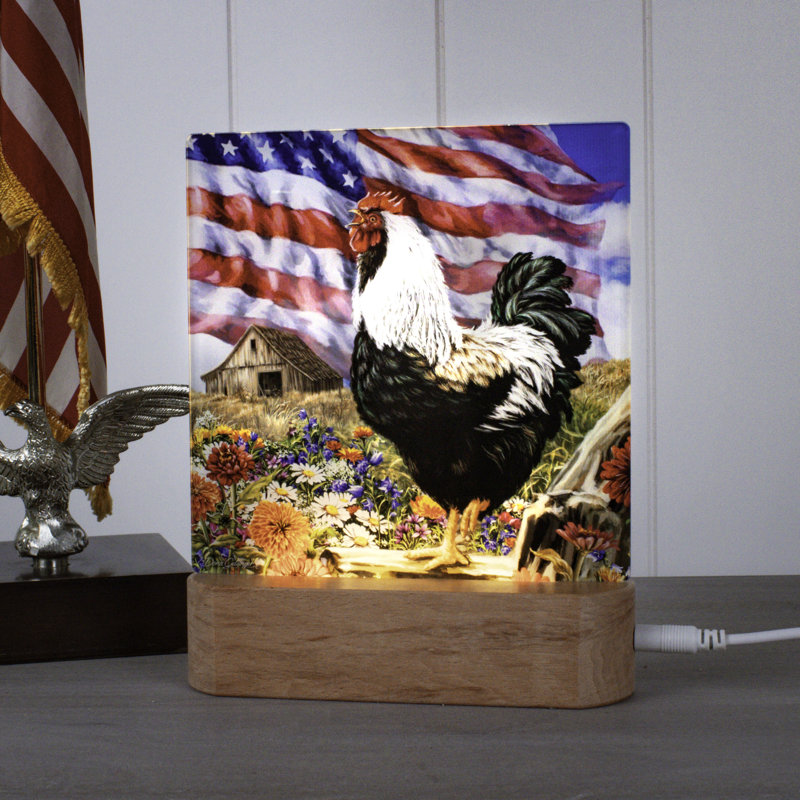 Glow Decor Rooster Crow Night Light | Wayfair