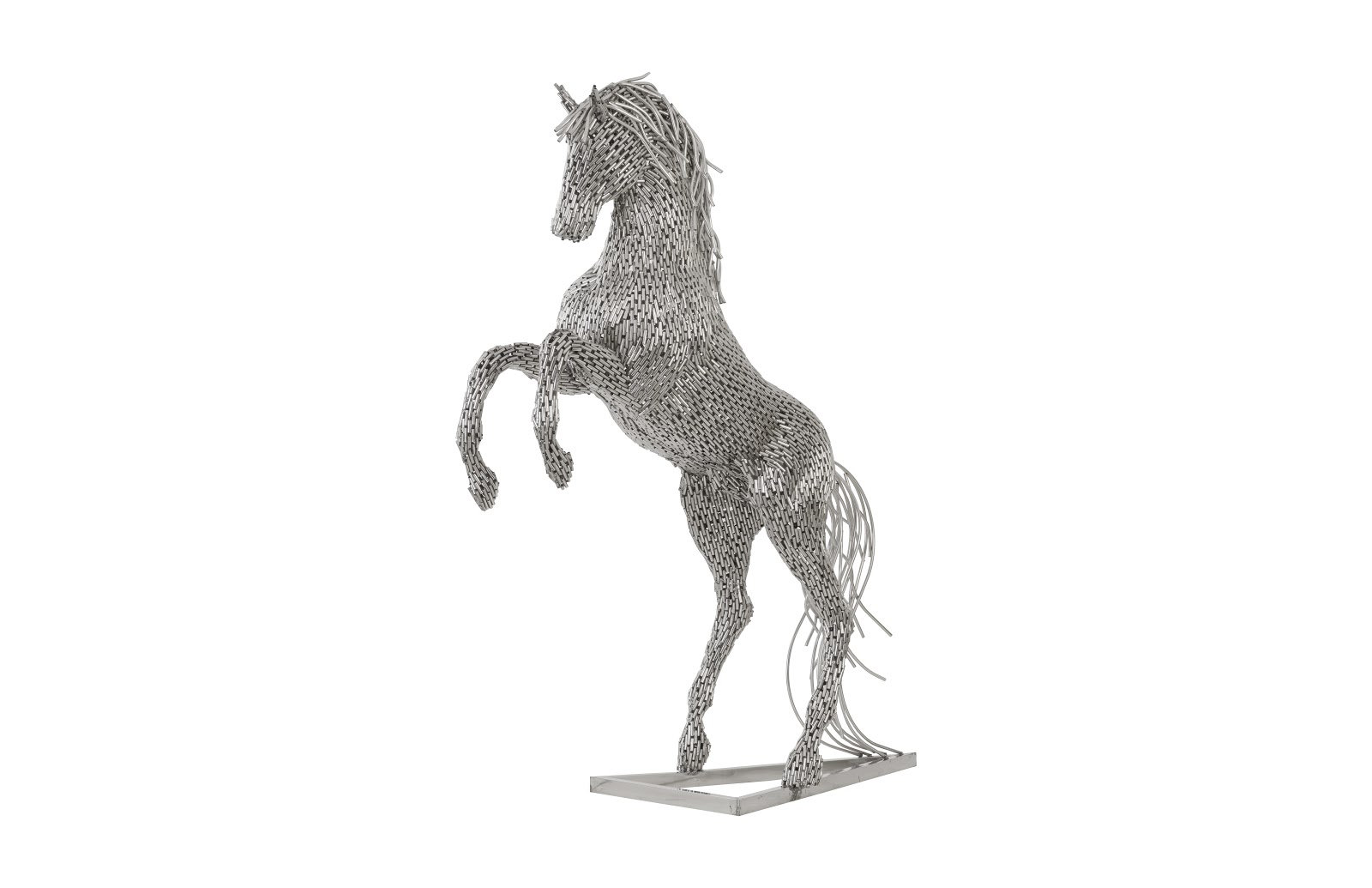 Phillips Collection Stainless Steel Horse Pipe Statue | Perigold