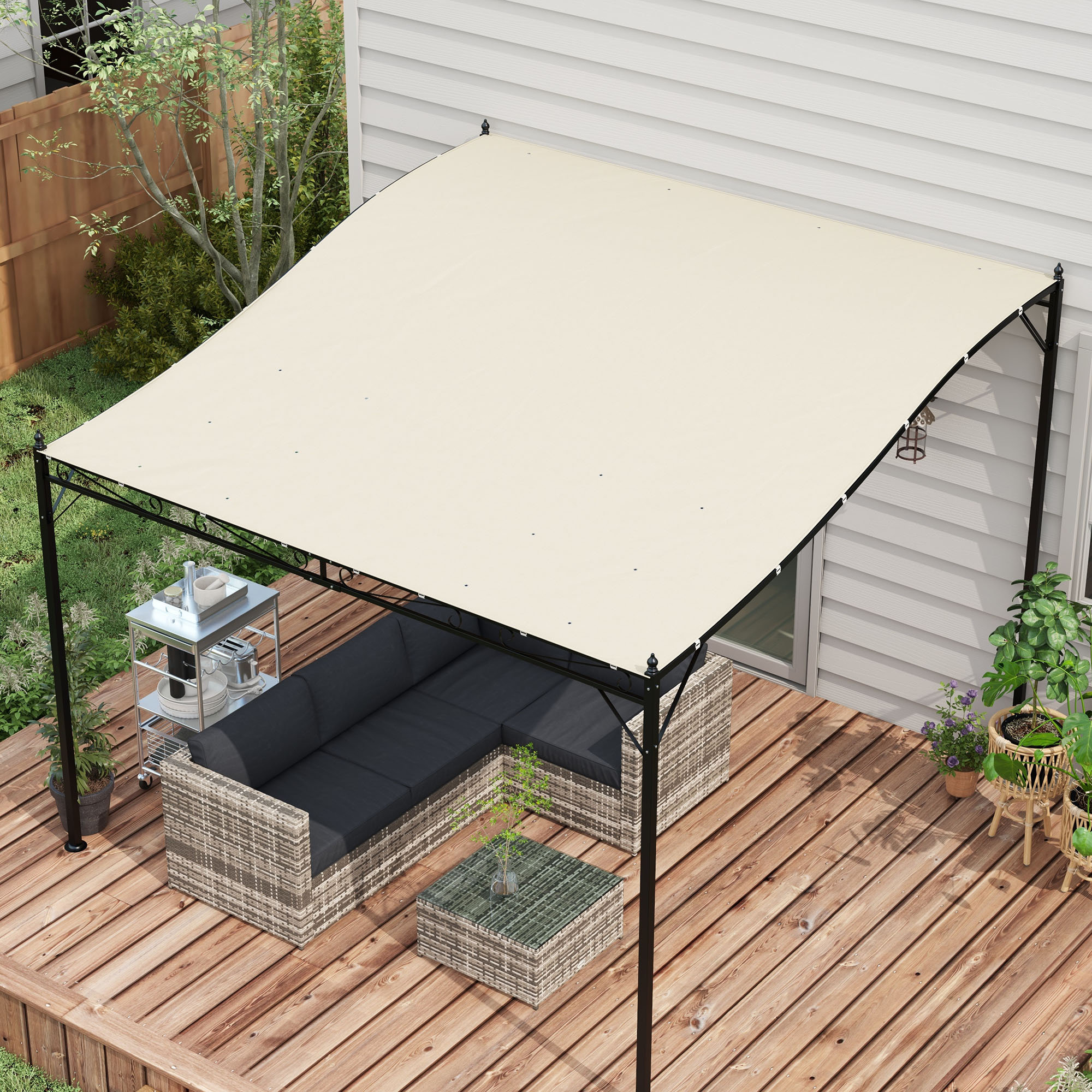 Outsunny Pergola Roof Replacement Canopy & Reviews - Wayfair Canada