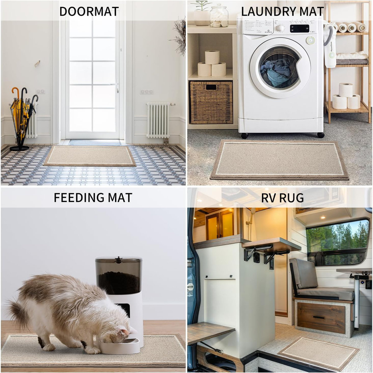 Latitude Run® Kitchen Runner Rugs Non Slip Washable Long Kitchen Rugs ...