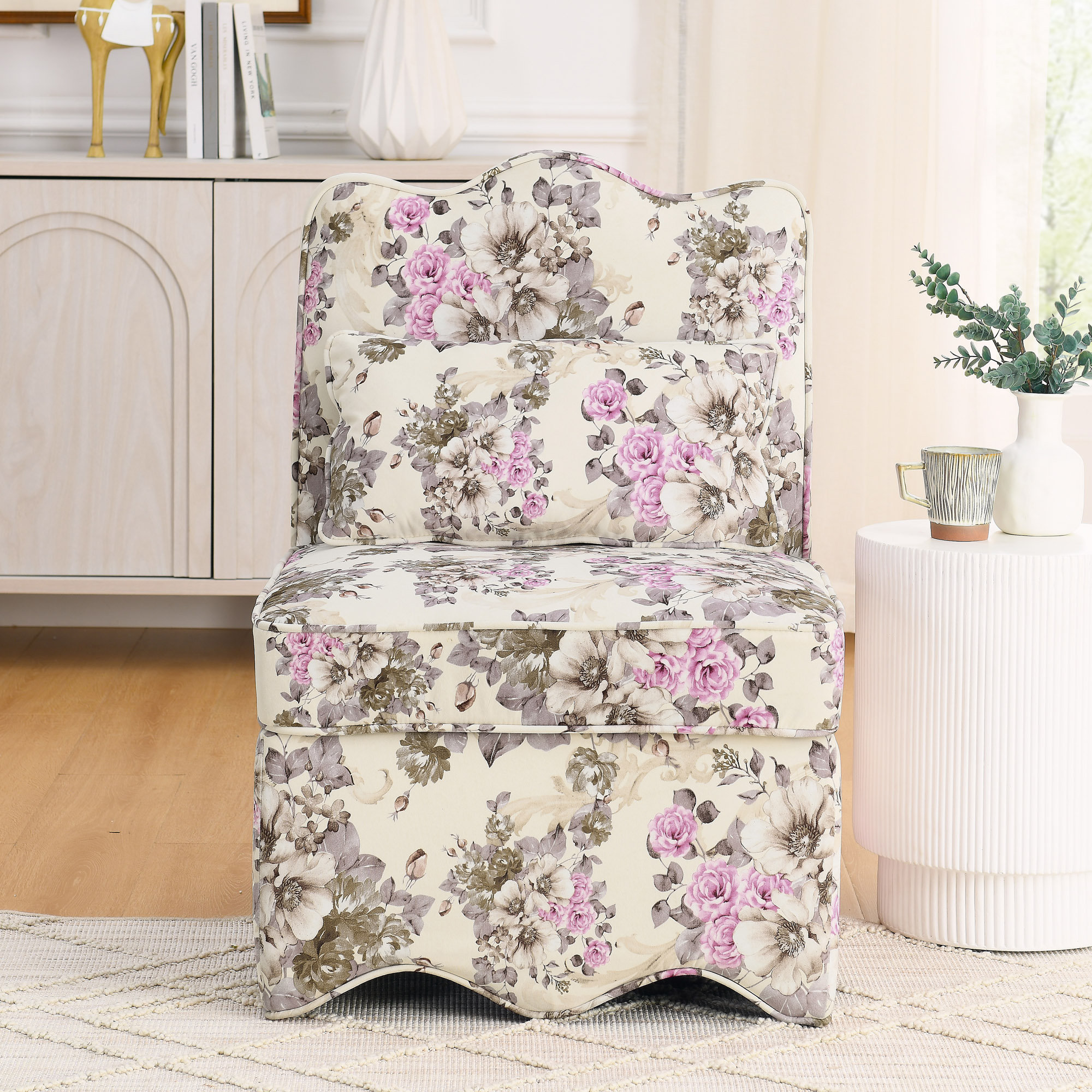 Lark Manor™ Flannel Single Dining Chair With Soft Seat Cushion And ...