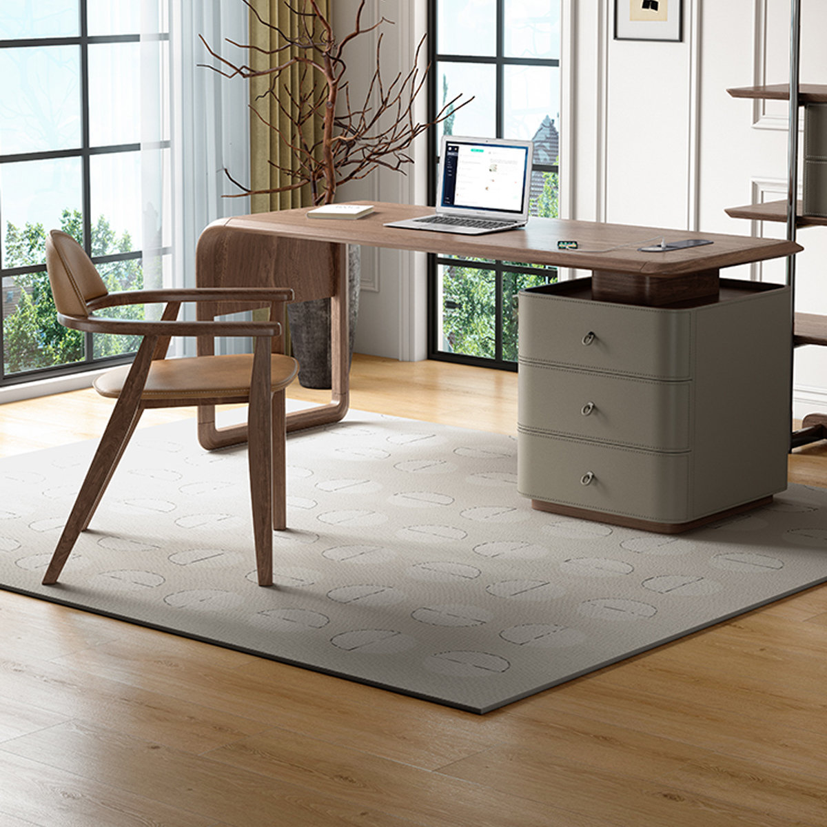 Orren Ellis Ramier 2 Desk And Chair Set Office Set with Chair | Wayfair