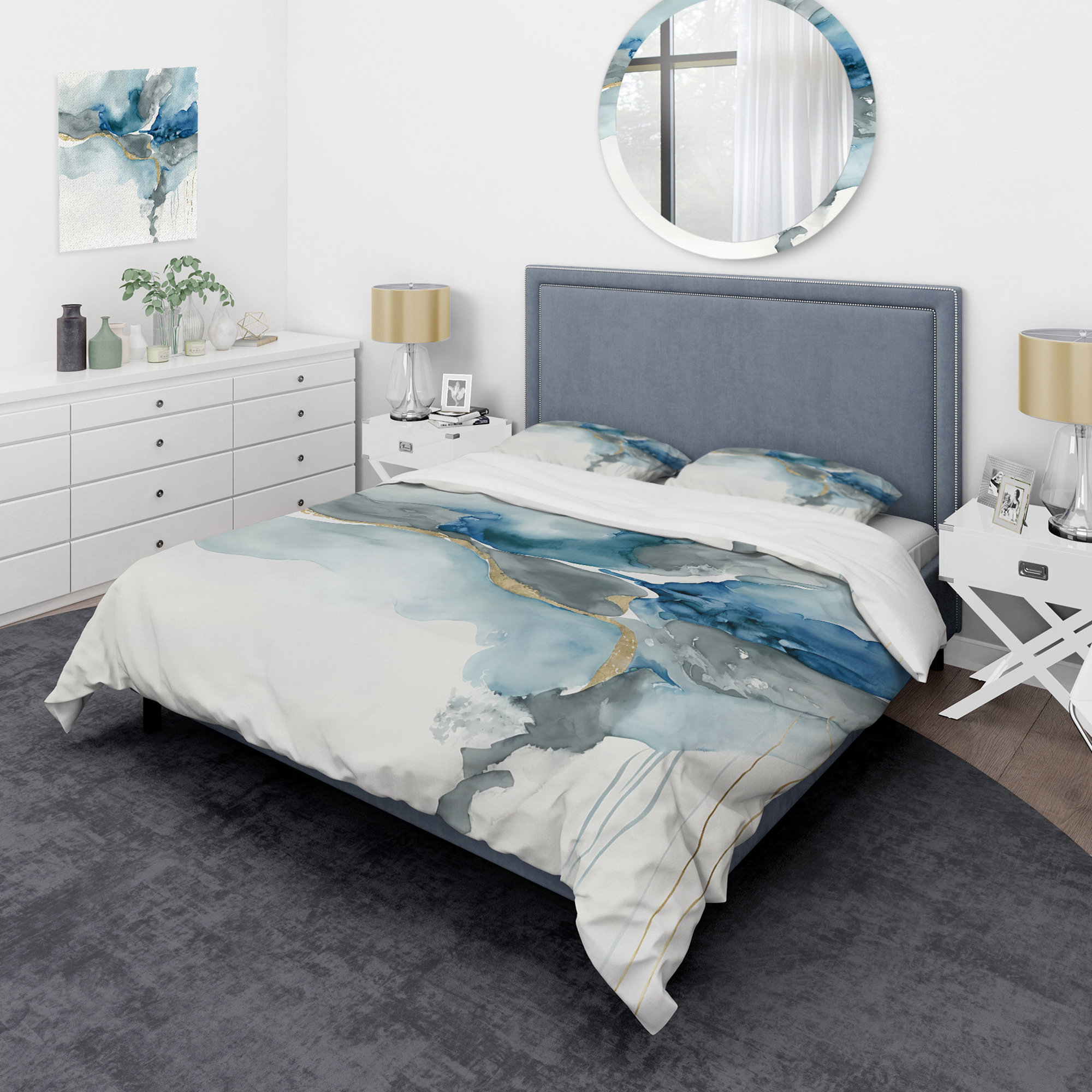 Design Art Sunshine Through The Clouds II BeddingMicrofiber / Polyester ...