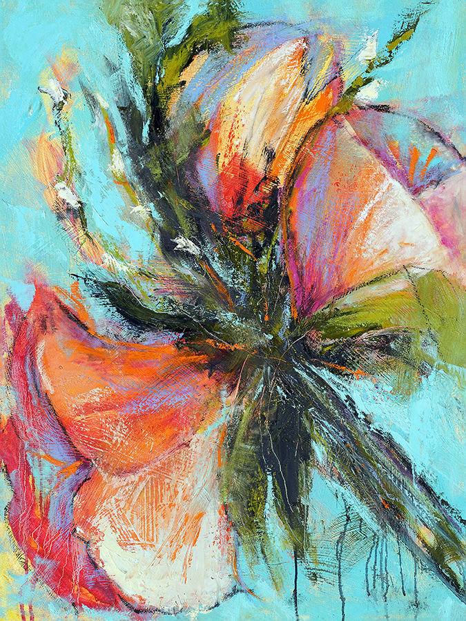 Chelsea Art Studio Kim Gibbs Happy On Canvas by Kim Gibbs Painting ...