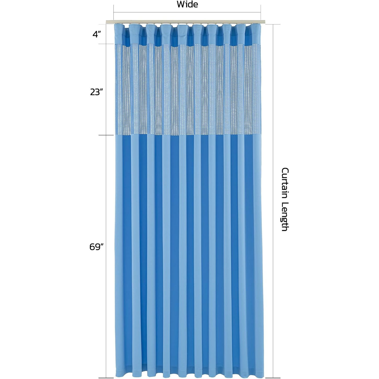 Latitude Run® Flame Retardant Hospital Curtains Room Divider With Flat ...