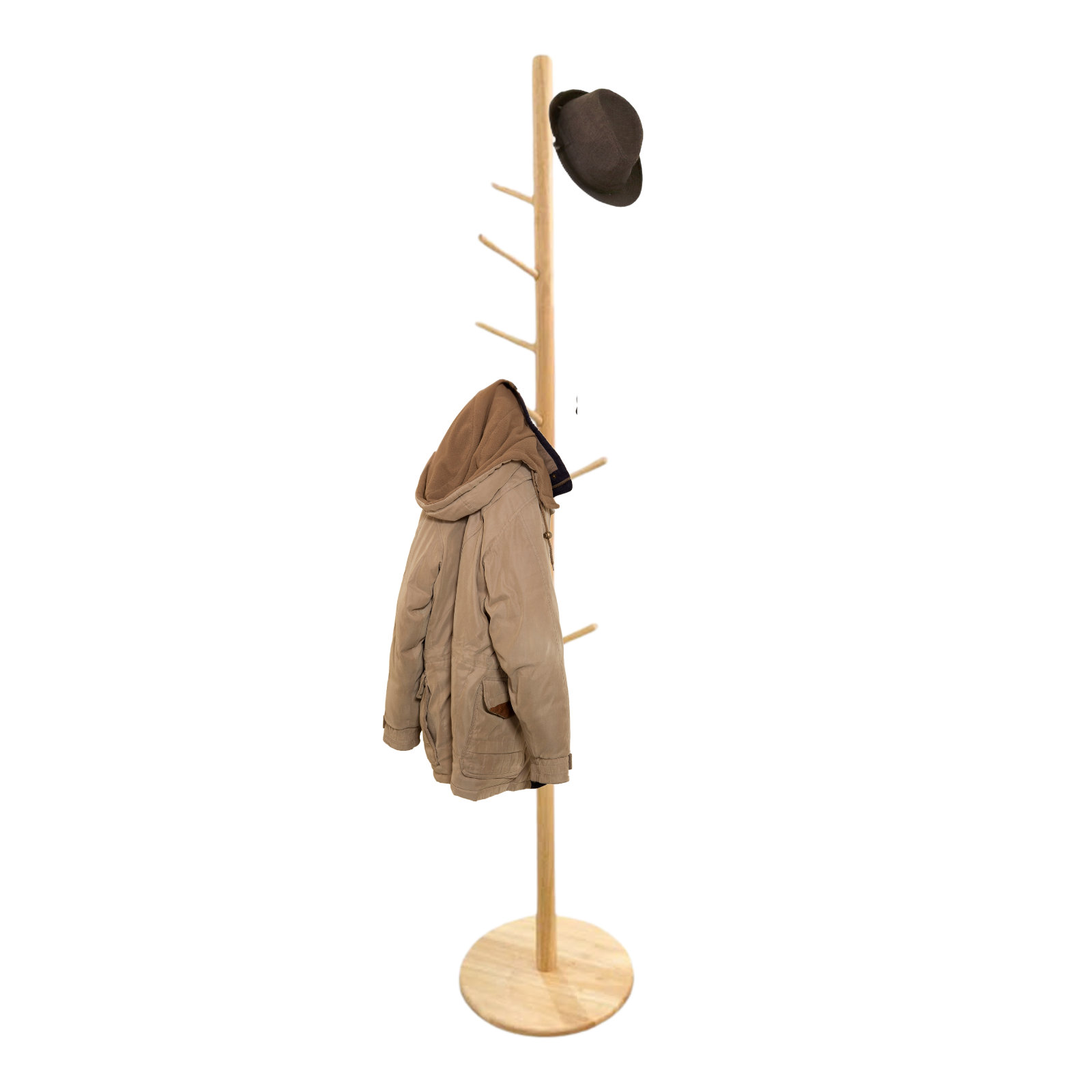 Ebern Designs Teylers Solid Wood Coat Hanger Stand & Reviews | Wayfair