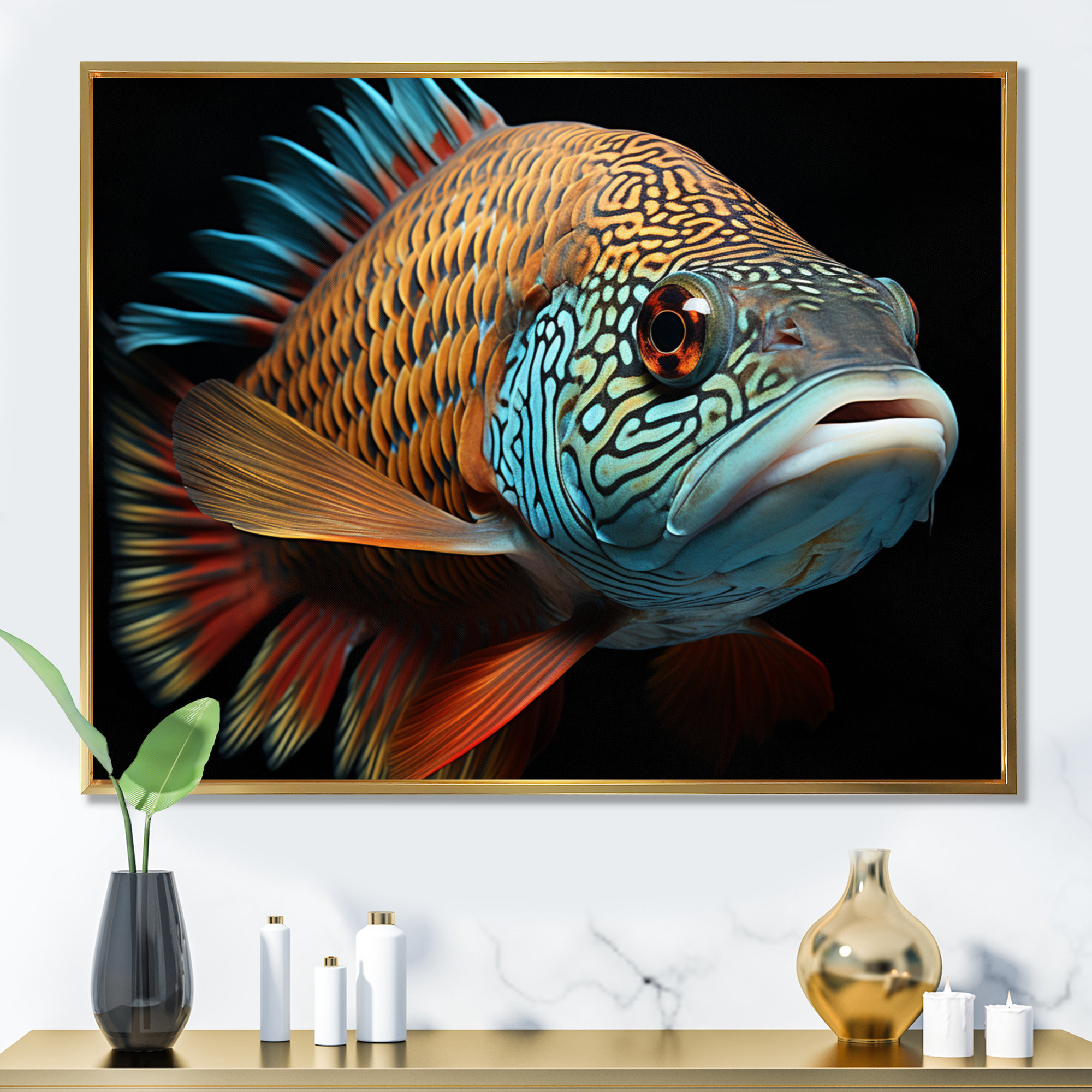 Rosecliff Heights Breonnah Fish Portrait Photo - Print | Wayfair
